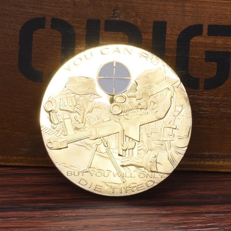 Buy Sniper Coins Army Plating Commemorative Coins America Military ...