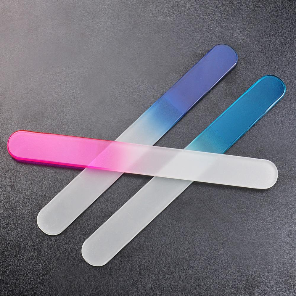 1pcs durable nail file buffer Crystal glass nail file buffer sanding ...