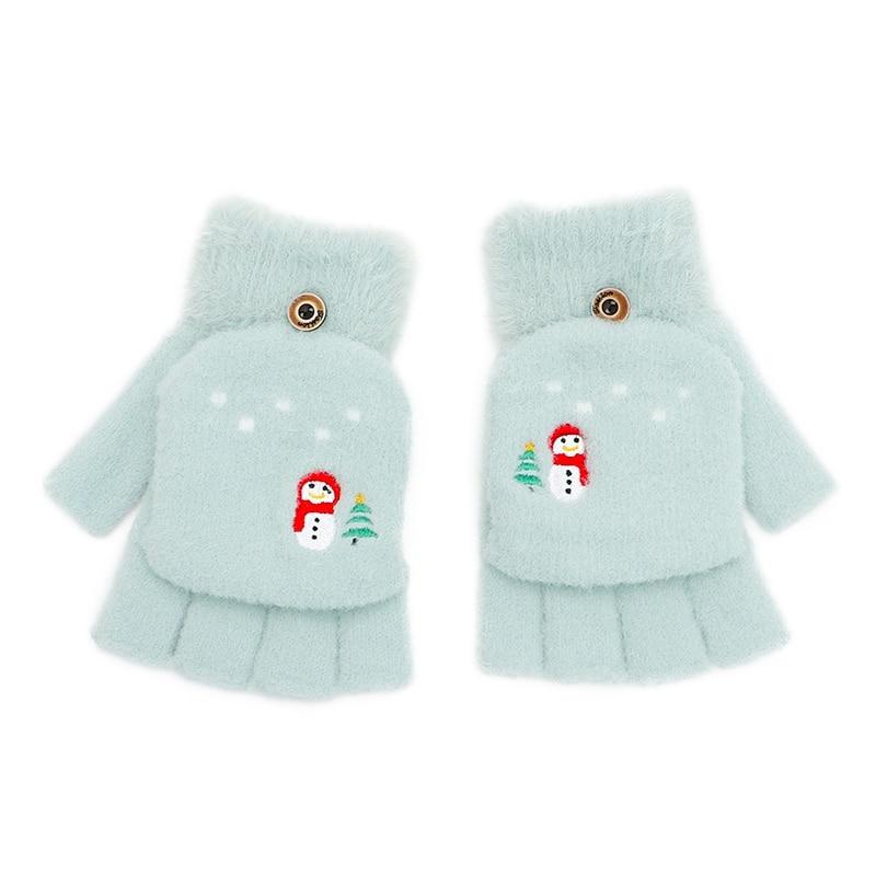 Buy 1 Pair Women's Winter Warm Touch Screen Gloves Cute Snowman Gloves ...