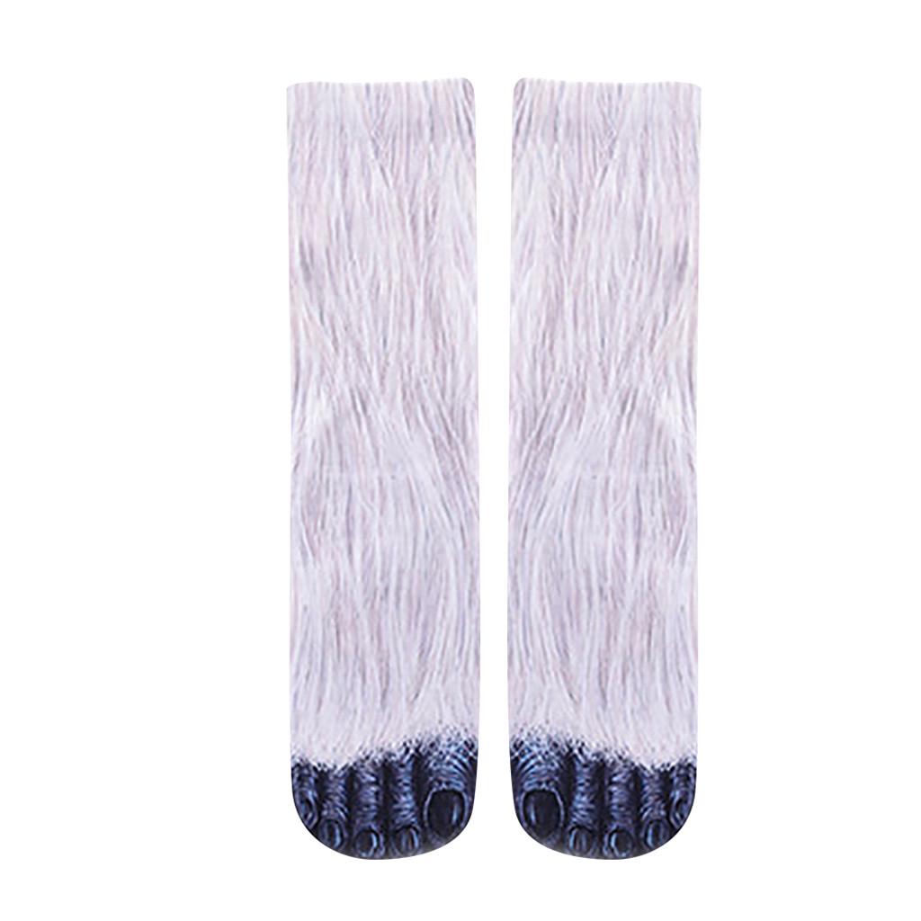 Buy Men Women Animal Paw Socks Print 3D Novelty Animals Paws Crew Sock ...