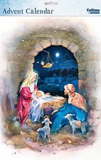 Advent calendar (wdm9795) caltime - nativity archway - glitter ...