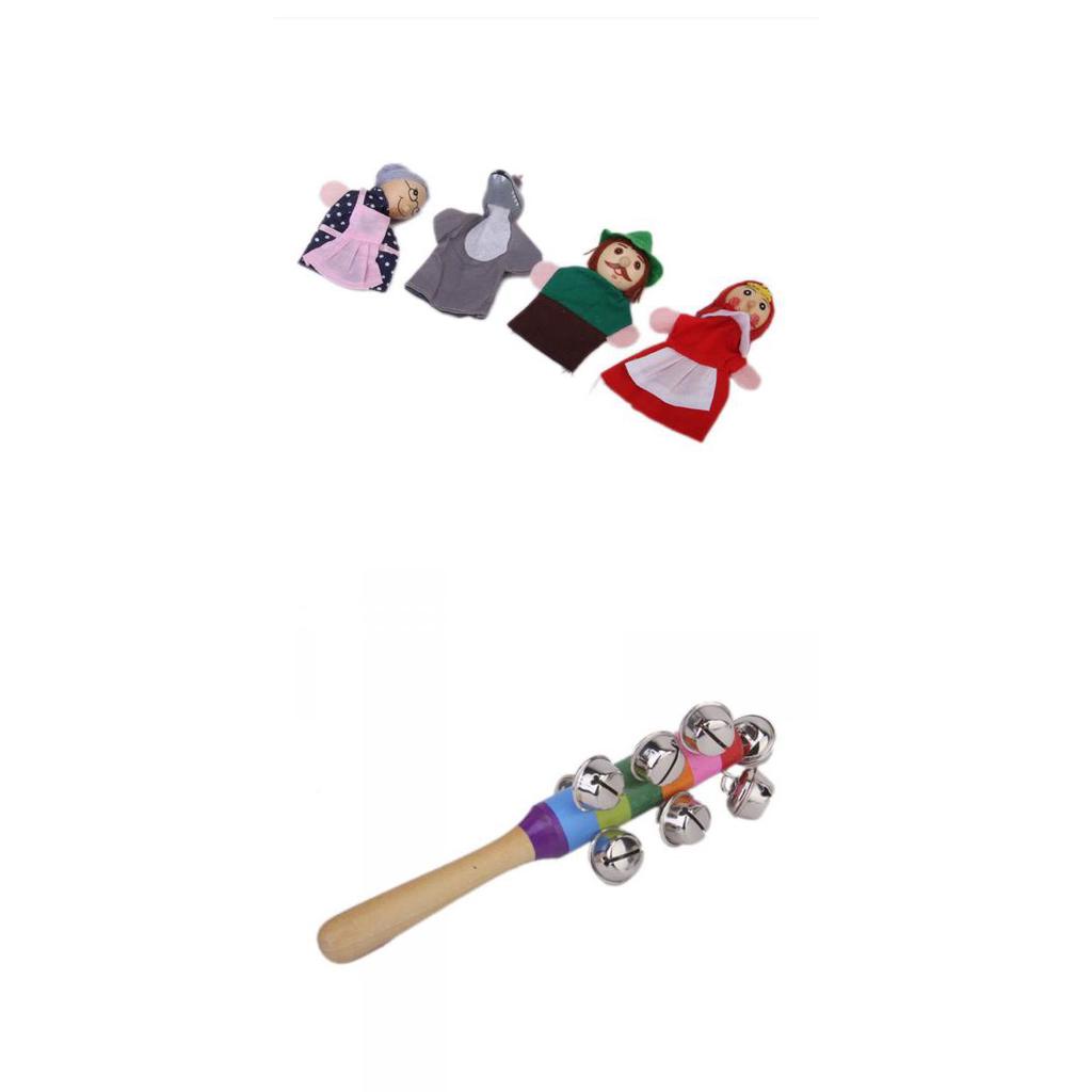 4pc Assorted Color Small Finger Puppets Bed Time Story Props Jingle ...