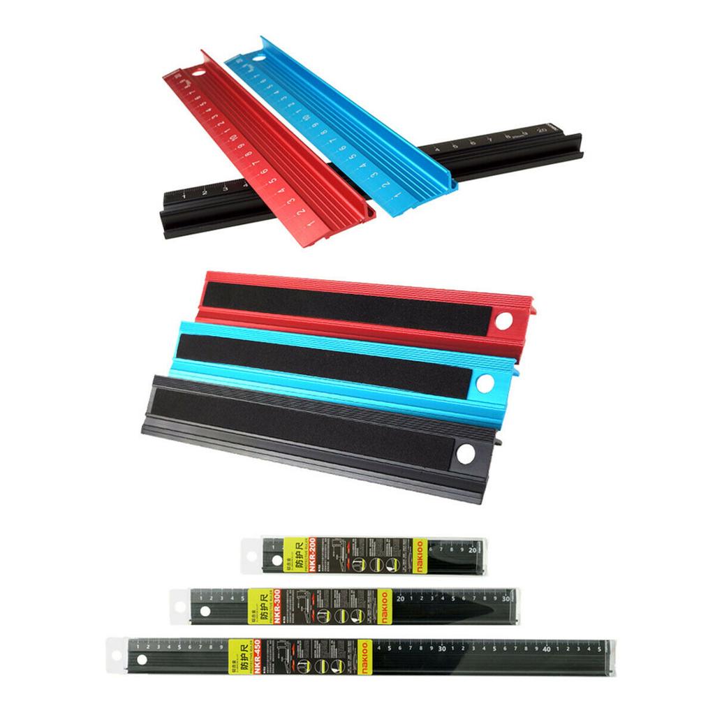 Aluminum Alloy Straight Ruler Multifunctional Protection Anti Slip ...