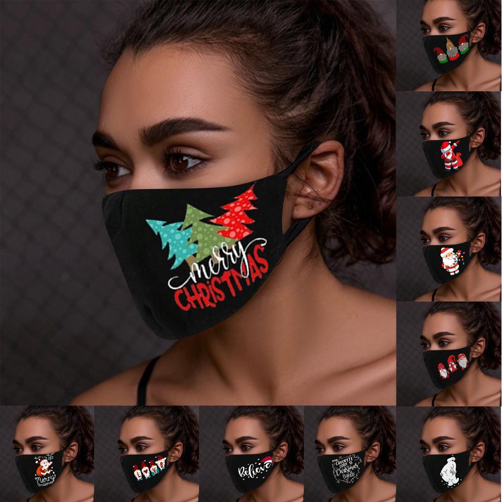 Buy Sawei Adult Christmas Printed Masks Are Washable at affordable ...
