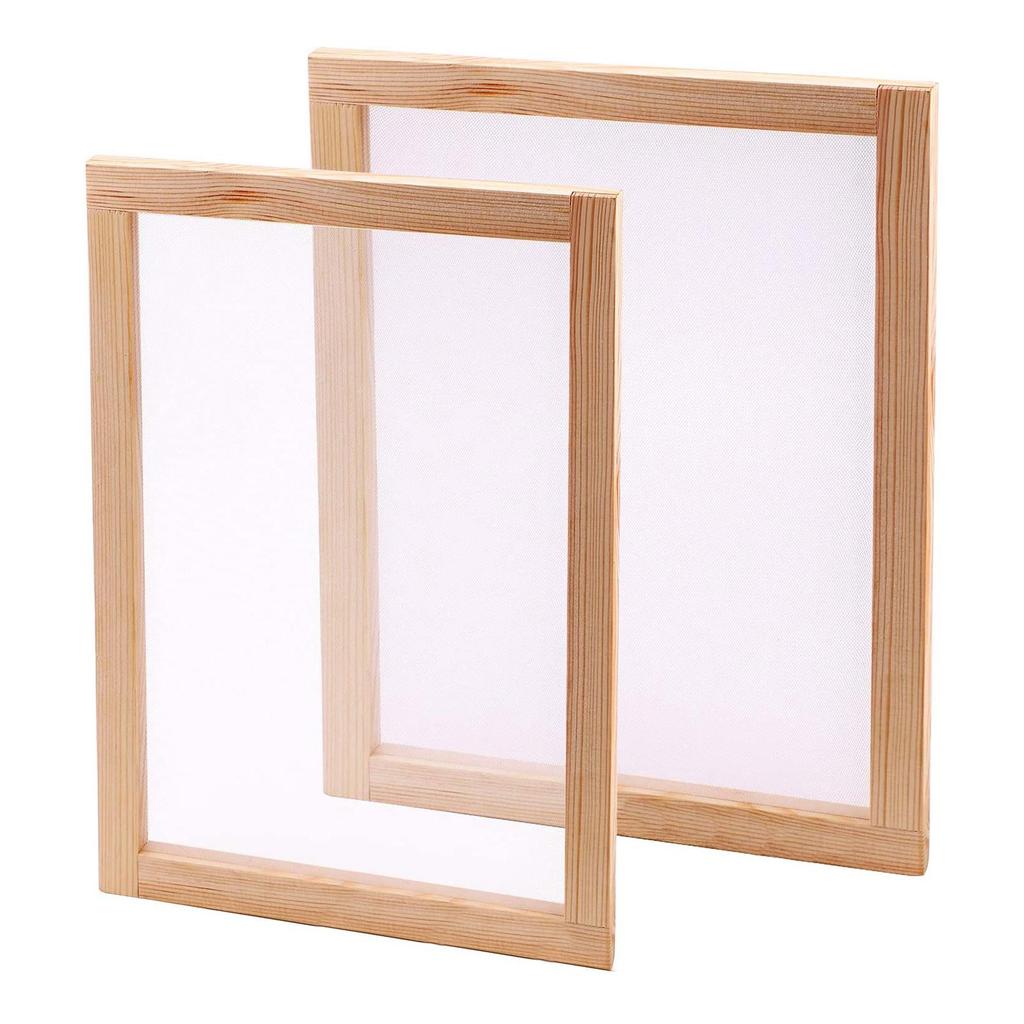 2PCS Wooden Paper Making Mould Frame Screen for DIY Paper Craft uygun ...