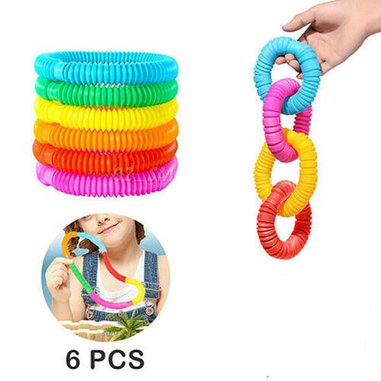 Buy Fashion BXL 6Pcs Flexible Tube Toys Sensory Tactile Stimulation ...