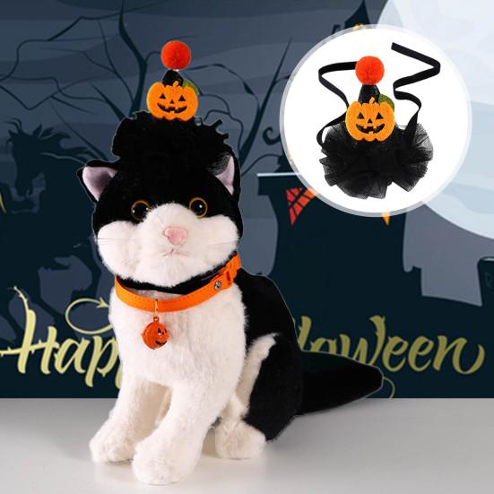Cats Hat Pumpkin Bat Decor Vibe Props Soft Fun Pet Cats Dogs Halloween ...
