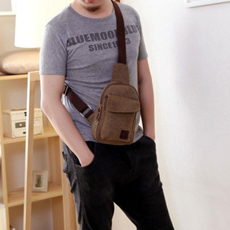 Practical Men Canvas Satchel Casual Boys Cross Body Handbag Messenger ...