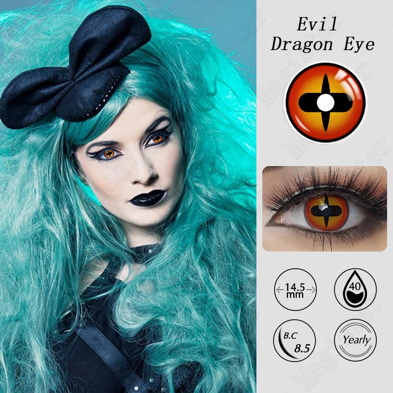 Buy Cosplay Cat Eye Contacts Lenses for Party Yearly Halloween Colored ...
