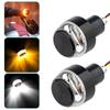 1/2 STÜCKE DC 12 V Motorrad LED Lenkerende Blinker Licht Weiß Gelb ...