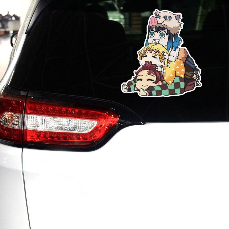 Buy New Japan Anime Demon Slayer Tanjirou Nezuko Zenit Car Stickers ...