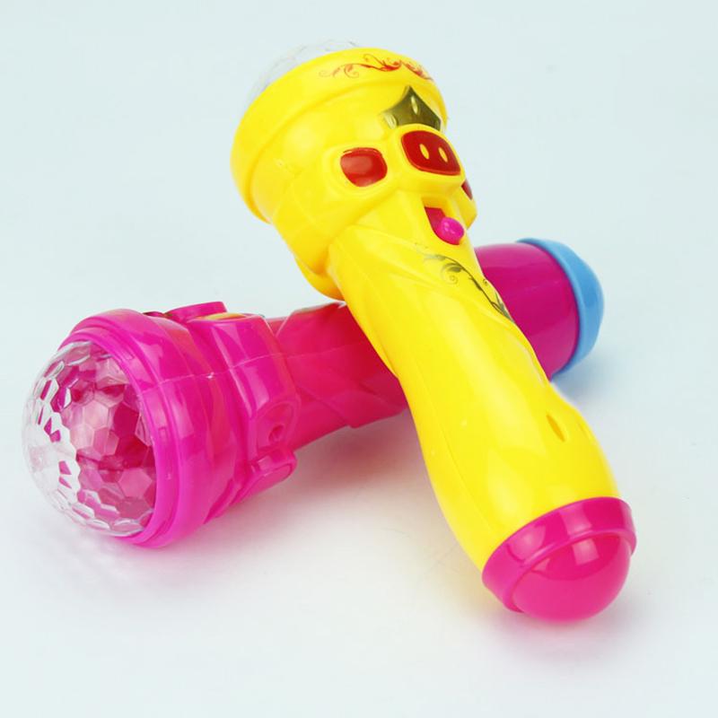 Buy Wireless Microphone Toy Lighting Mini Kids Baby Funny Singing Props ...