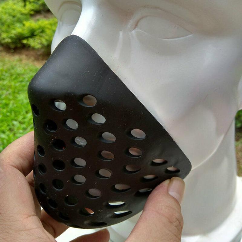 Buy Mouth Faceshell Non-Toxic Breathing Soft Rubber Red Black Half Mask ...