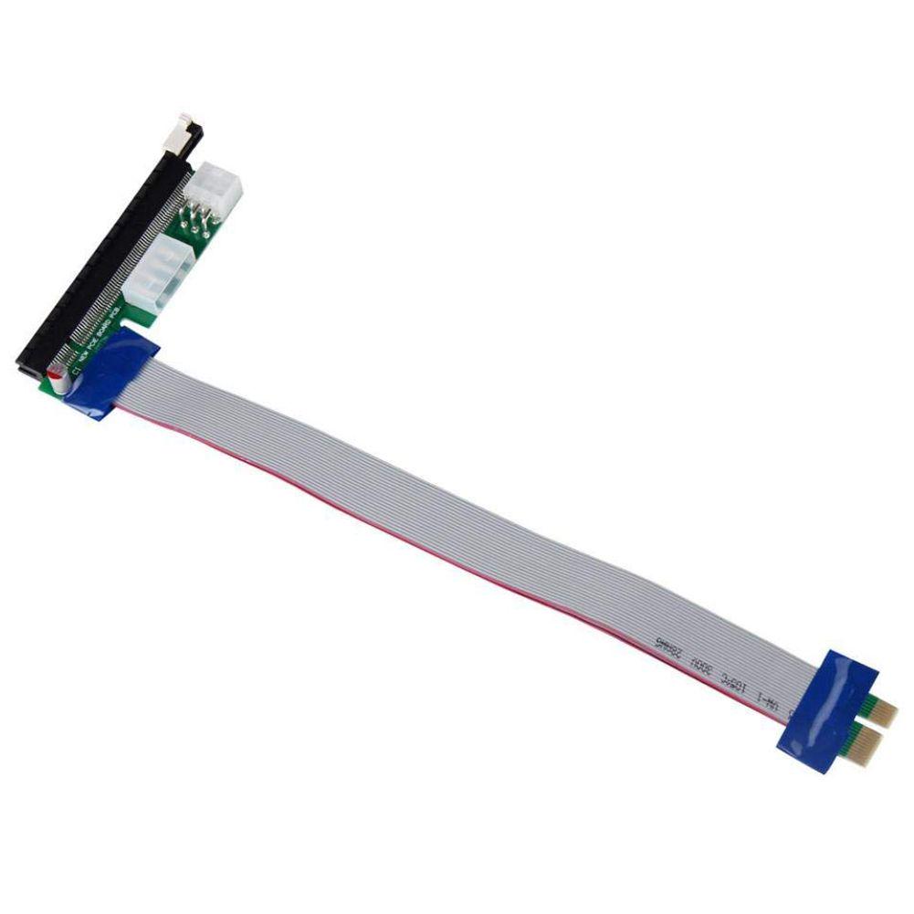 Buy Pci-E Extention Cable Express Riser Card Adapter Flex Ribbon 1X To ...