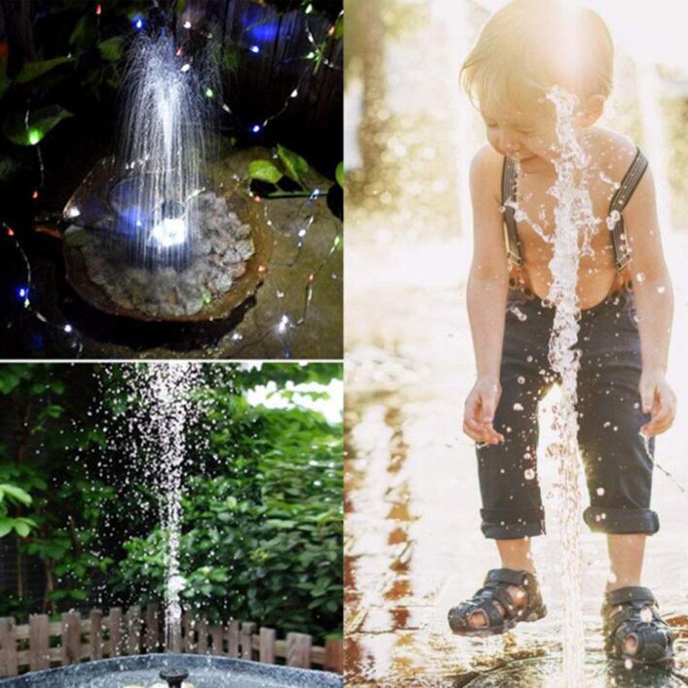 Buy Outdoor Solar LED Snowflake Pool Garden Fountain Pond Water Pump ...