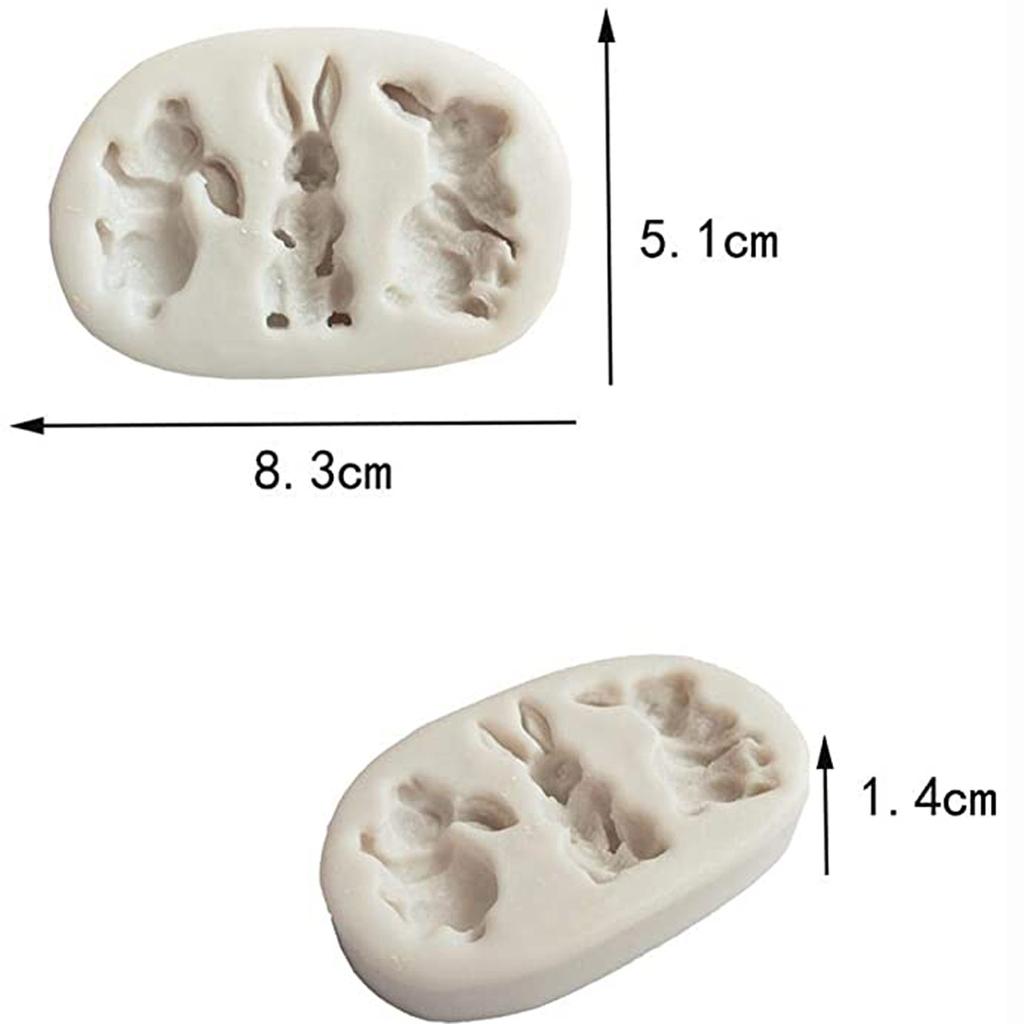 Buy Silicone Chocolate Baking Mold Cake Decoration Rabbit Bunny Cake ...