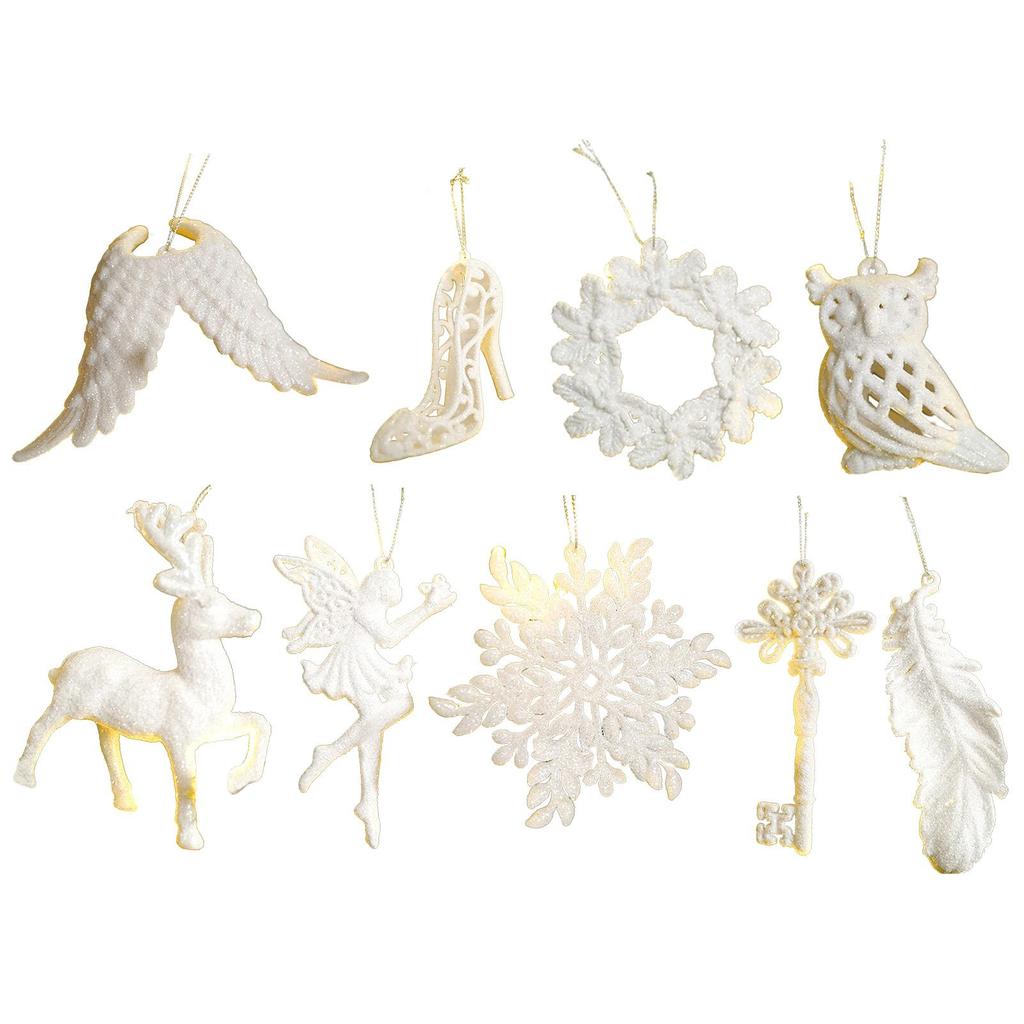 Buy Mini Christmas Tree Ornaments Cute Cartoon Pendants Set with Elk ...