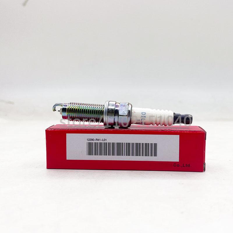 4pcs 12290-R41-L01 DILZKR7A11GS Dual Iridium Spark Plug For Honda ...
