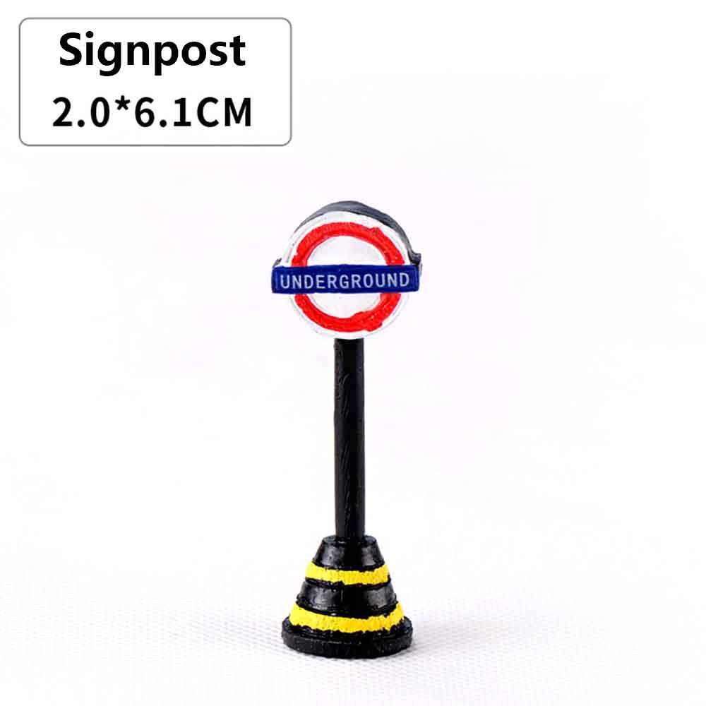 Cheap Light Resin Craft Ornaments Fairy Garden Miniature Signpost Micro ...