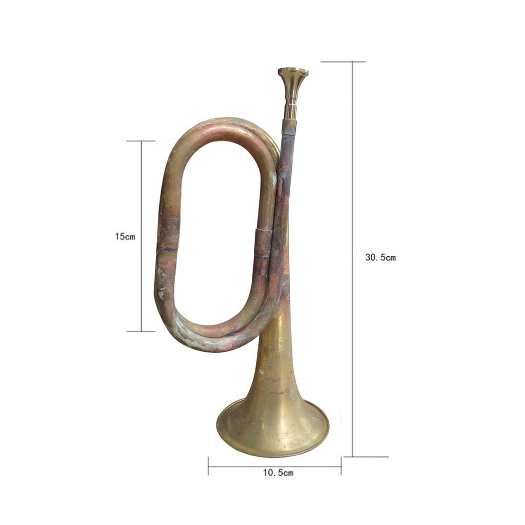 Trumpet Prop Copper & Brass Bugle US Military Cavalry Horn Musical ...