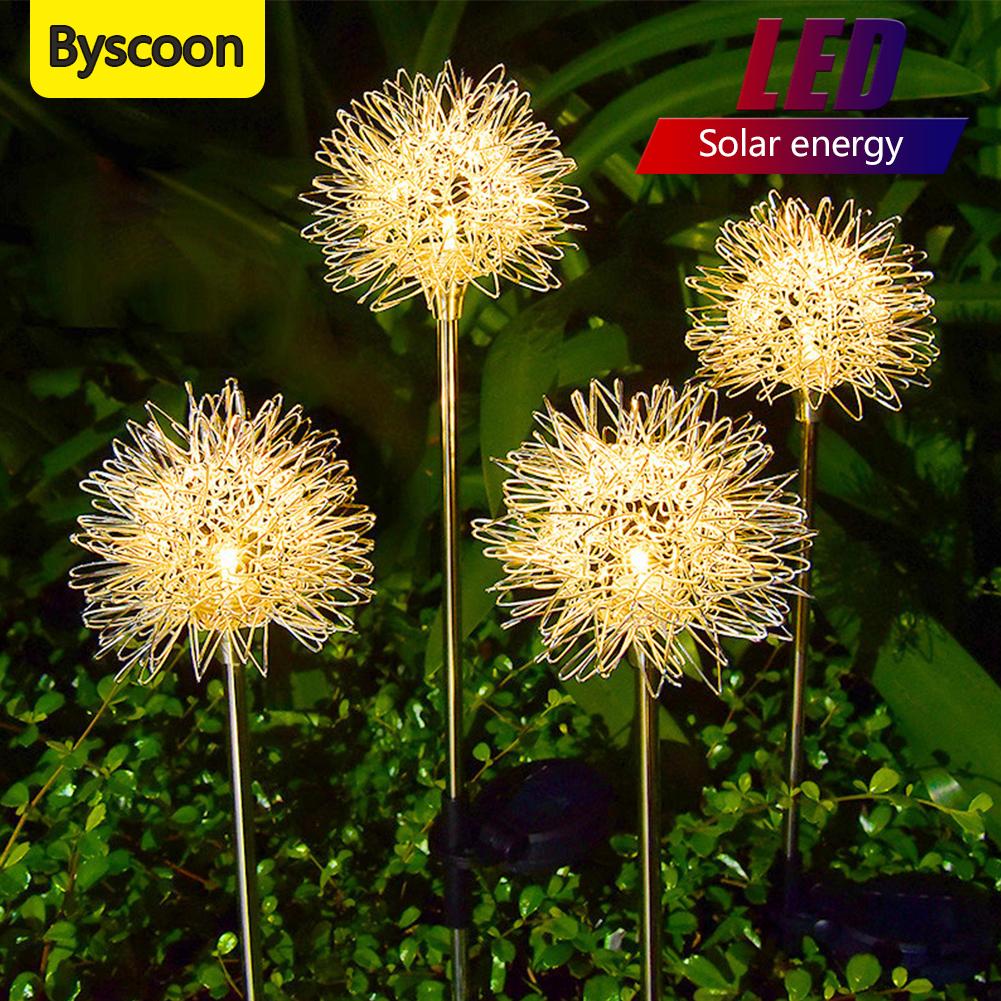 Buy Byscoon Outdoor Waterproof dandelion sculpt LED Solar Lawn Light ...