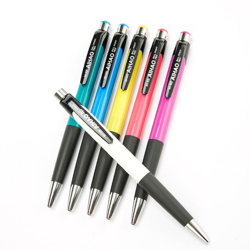 6pcs Blue Color Ballpoint Pen 0.7mm Roller Ball Pens Writing Classic ...