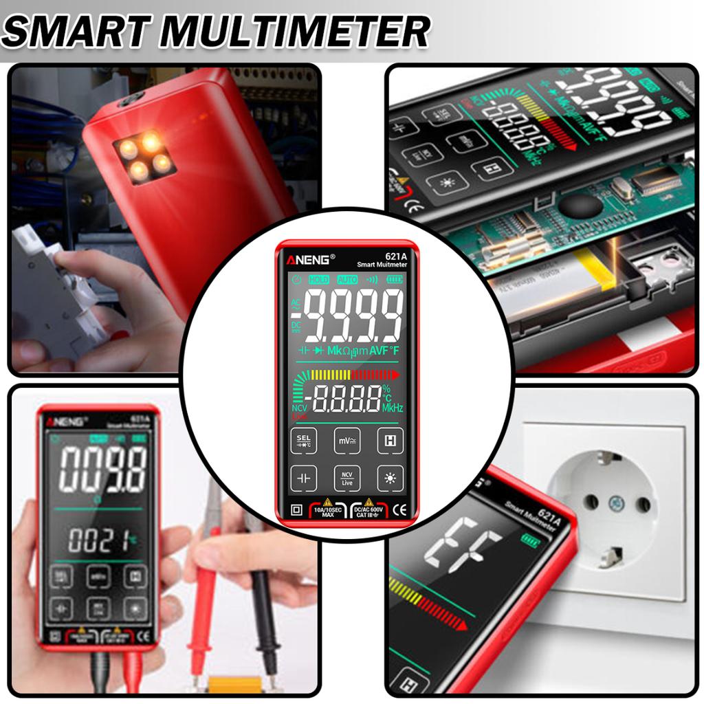 Buy IDH Digital Multimeter Auto-Ranging Voltmeter Tester Meter Touch ...