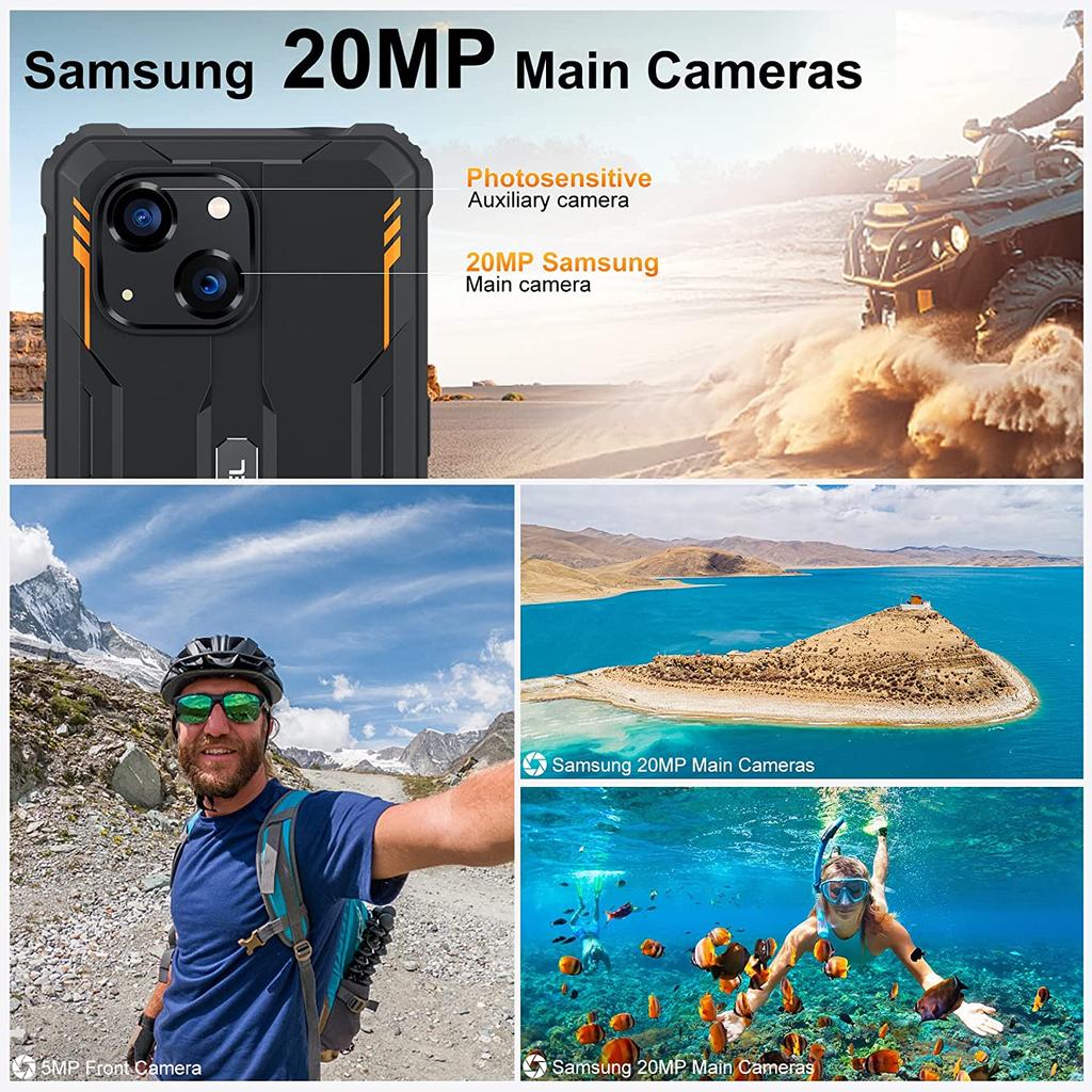 Buy OUKITEL WP20 Smartphone 5.93'' HD+ Android 12 6300mAh IP68 Rugged ...