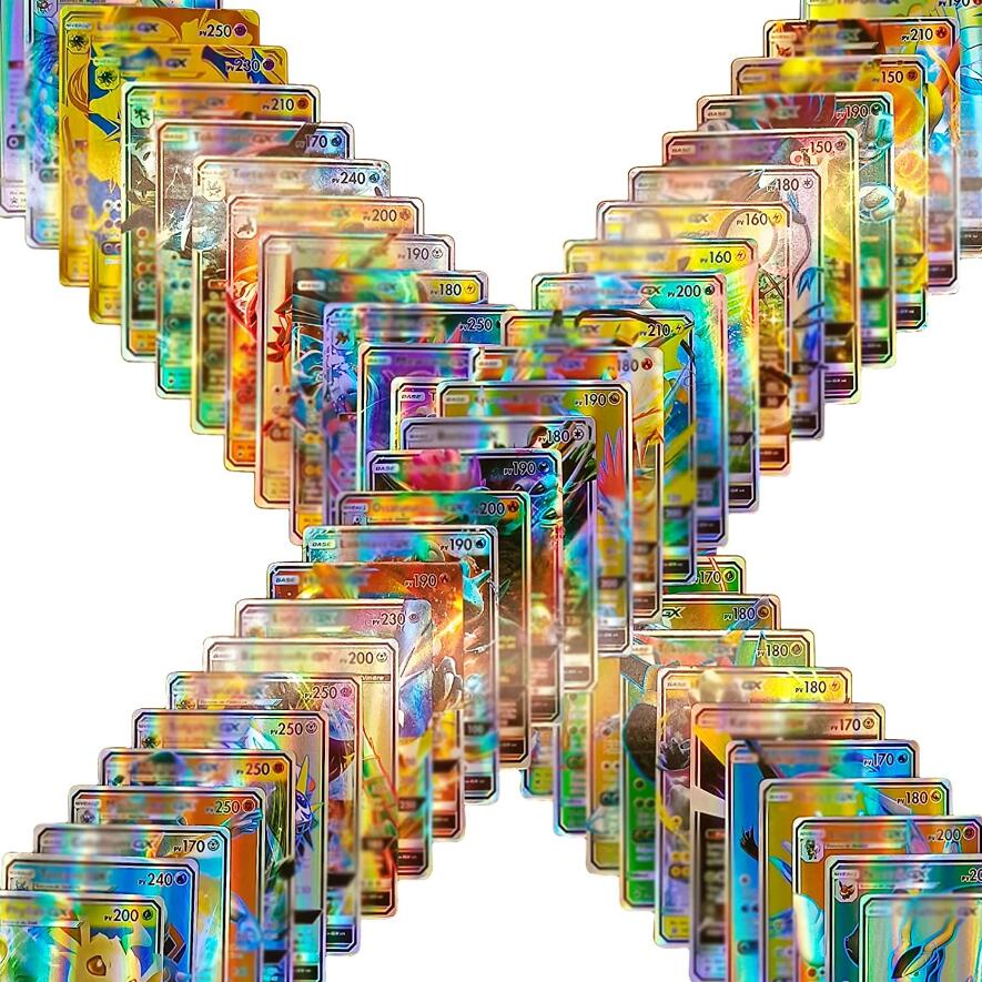 100GX Pokemon French Cards Style Trading Puzzle Tag Team Card,gx French ...