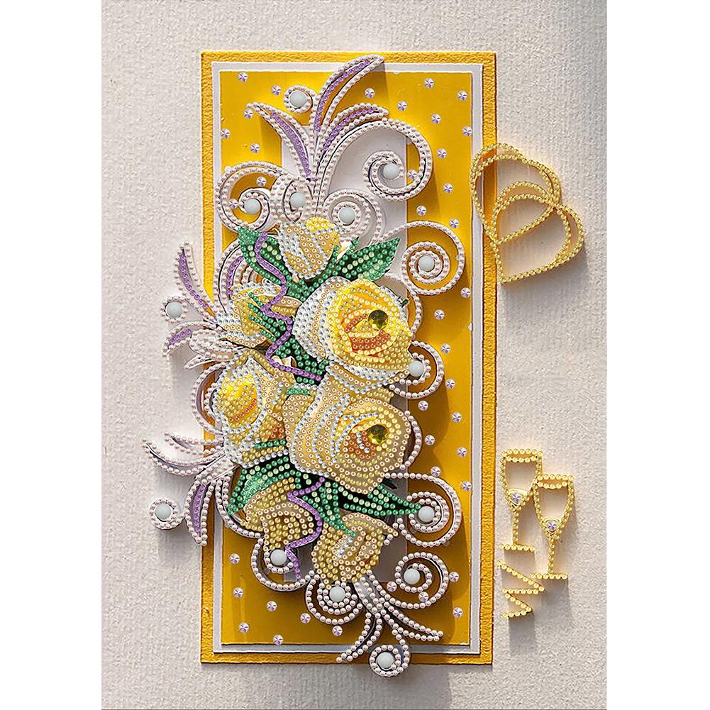 Satın alın 5D DIY Flower Partial Special Shape Drill Diamond Painting ...