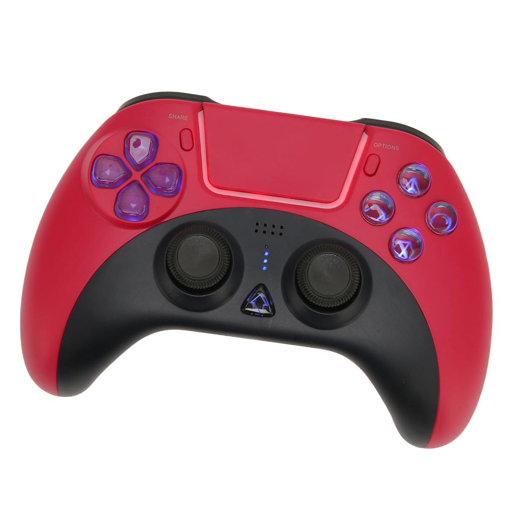 Wireless Game Controller RGB Backlight Dual Vibration 6 Axes Wireless ...