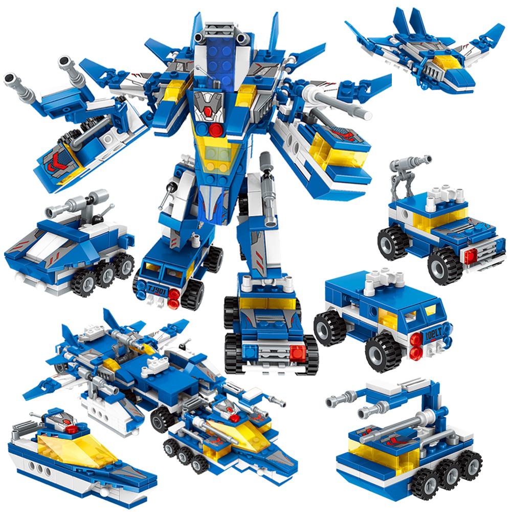 Satın alın 6-in-1 553PCS Truck Building Block Kits (Transformer Robot ...