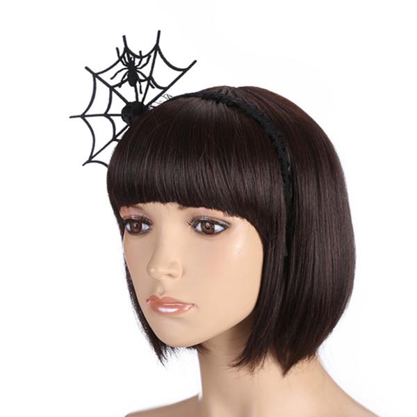 3 Pcs Halloween Spider Web Headband Lace Hair Loop Hair Clasp Role ...