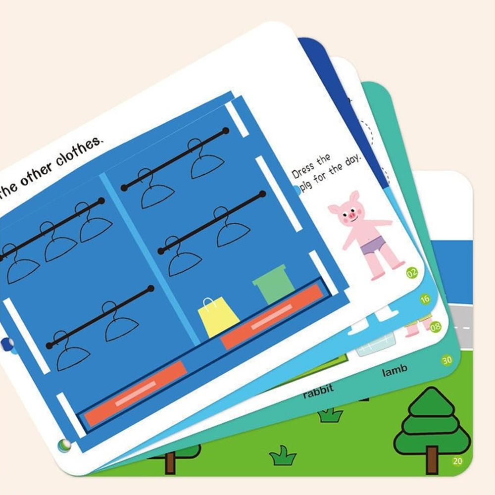 Montessori Velcro Quiet Book Children Toy Paste Book My First Busy Book ...