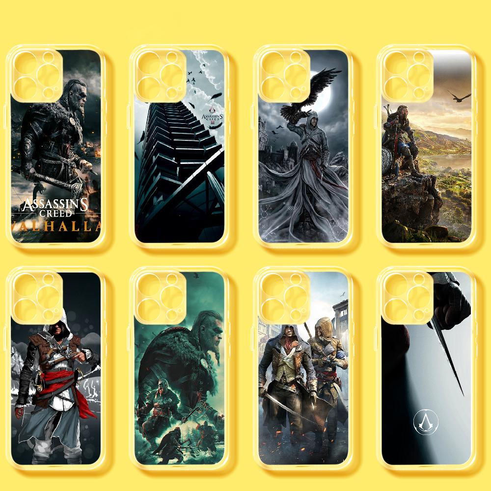 Buy Assassin's Creed ACT Game Transparent Phone Case Soft Cover For ...