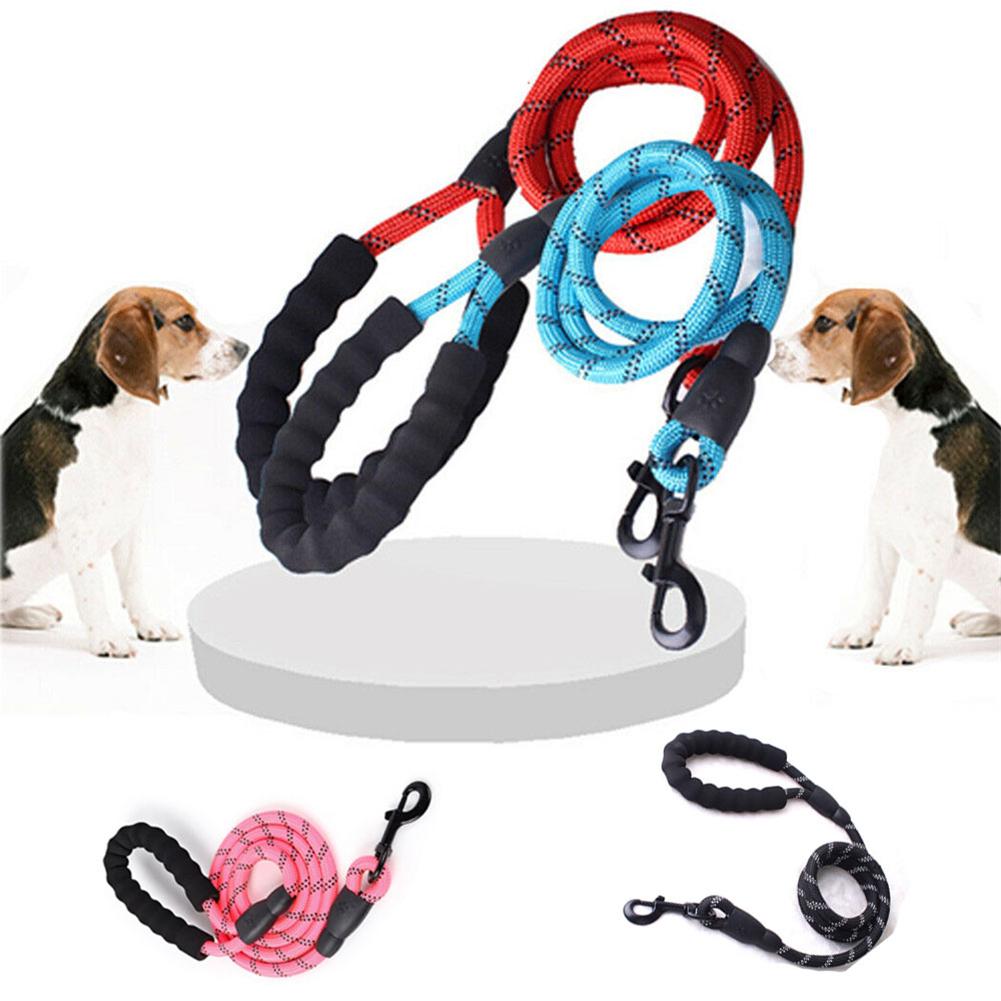 Buy 5FT Dog Leash Braided Rope Pet Leads Strong Soft for Medium Large ...