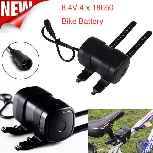 Bicycle USB Rechargeable 6000mAh 4X18650 Battery Pack For 8.4V Light ...