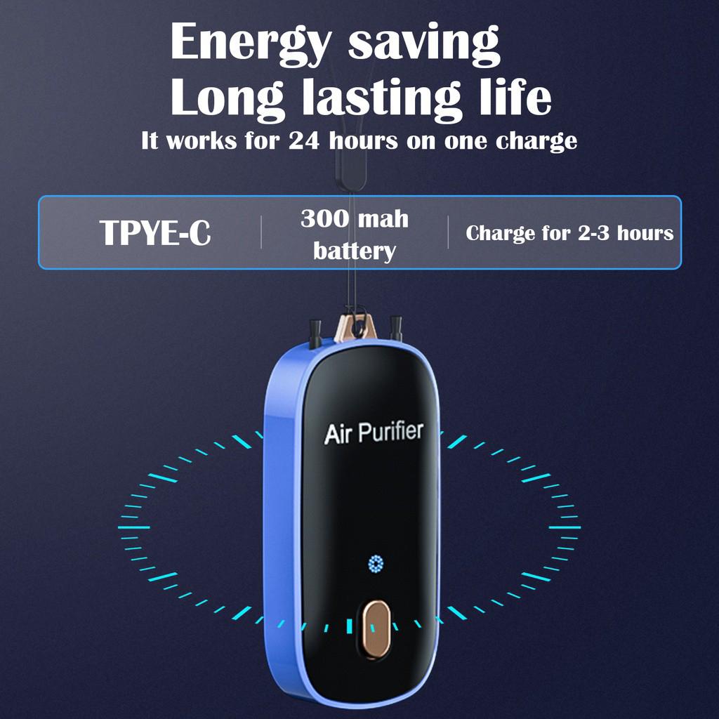Buy K7 Air Purifier Necklace Personal Negative Ion Sterilizer Portable Mini Smoke Purifiers ...