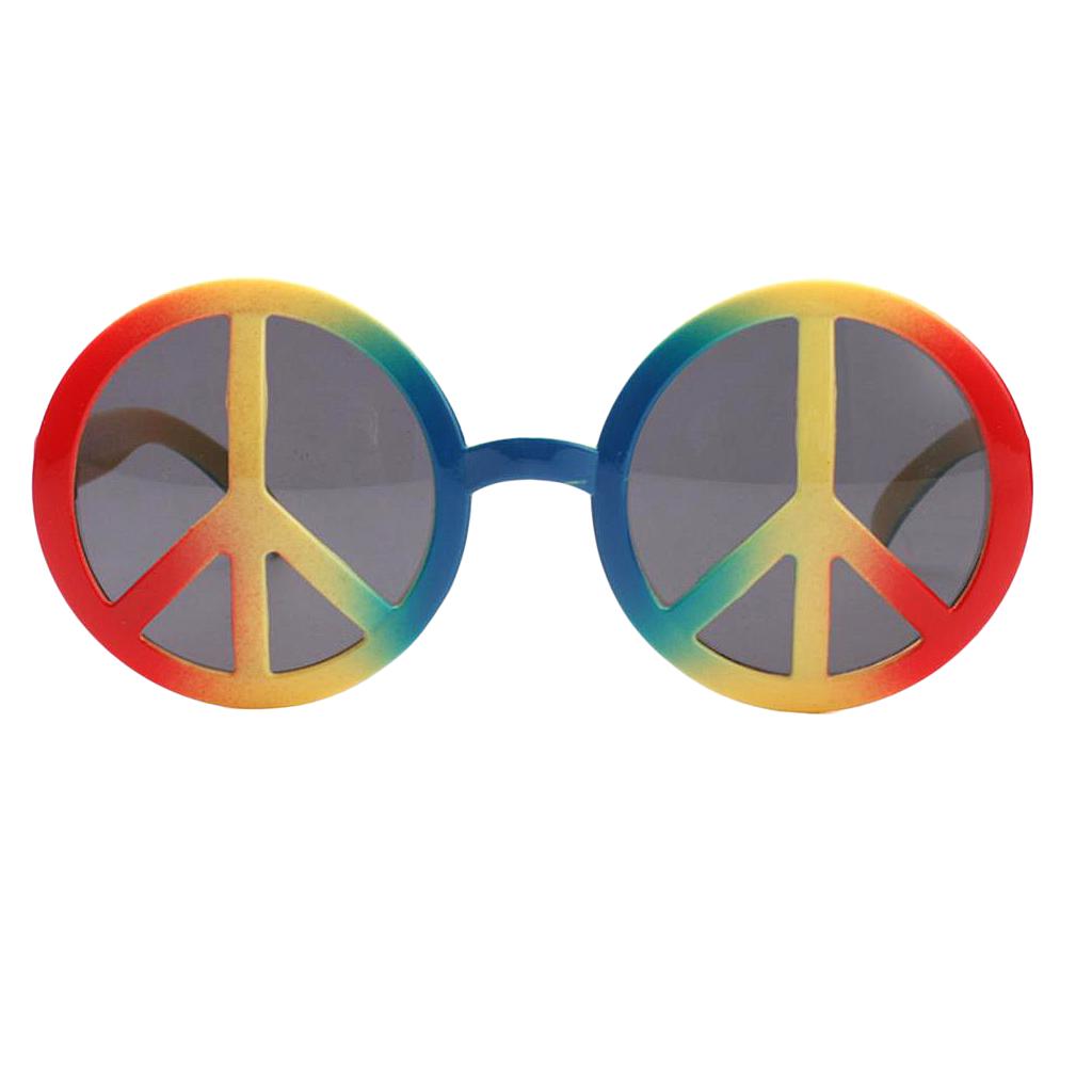 Buy Rainbow World Peace Sign Sunglasses Kids Adults Party Accessories ...