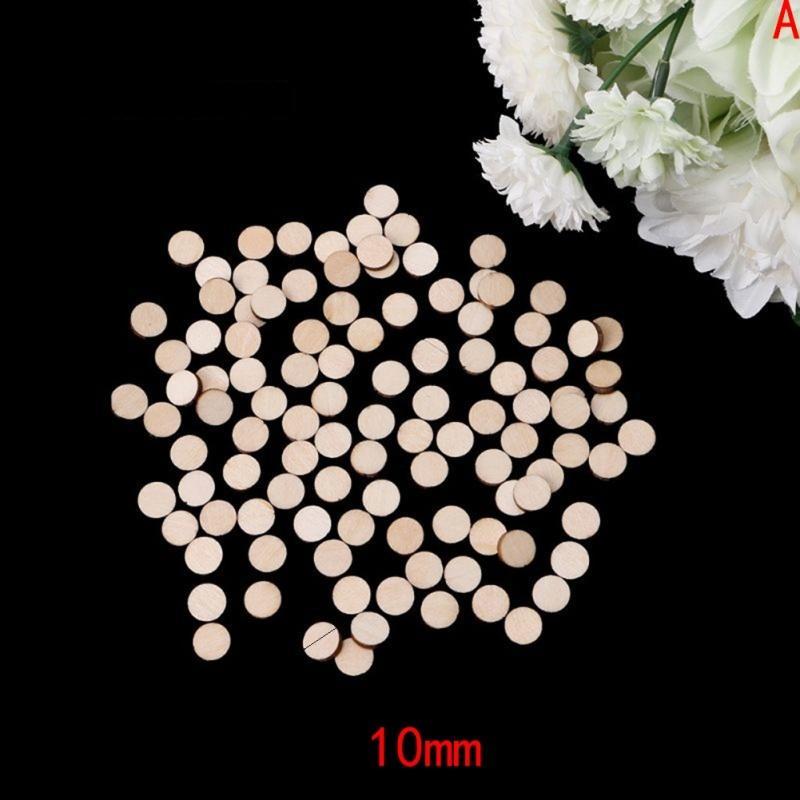Buy Wooden Round Discs Embellishments DIY Rustic Art Crafts 10-50mm at ...
