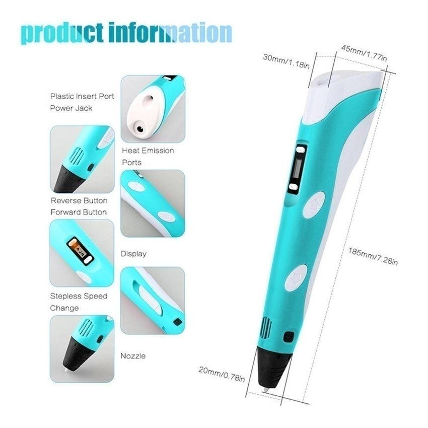 Buy 2020 Hobbies 3D Pen Magic 3D Drawing Printing Printer Pen Kids Toys ...
