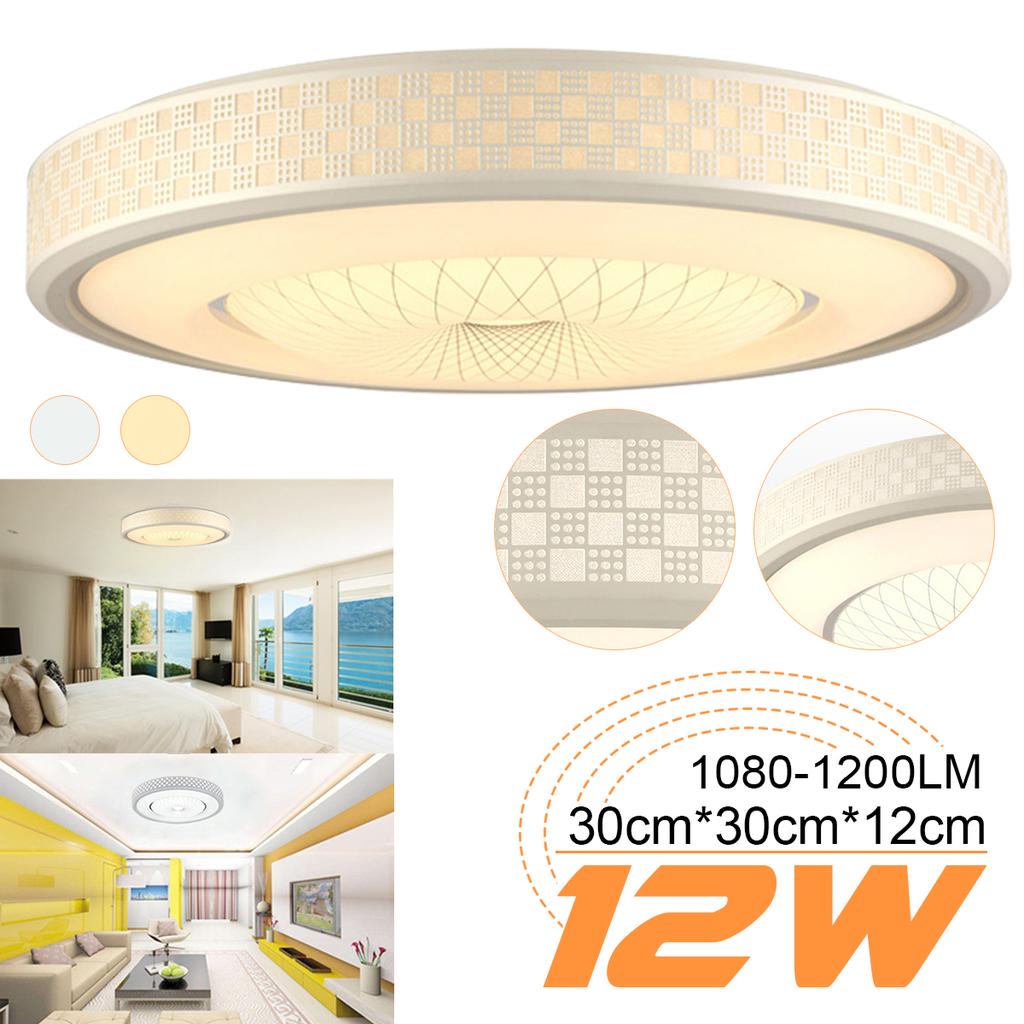 GOXI 12W Round LED Ceiling Down Light Flush Mount Light Fixture Modern ...