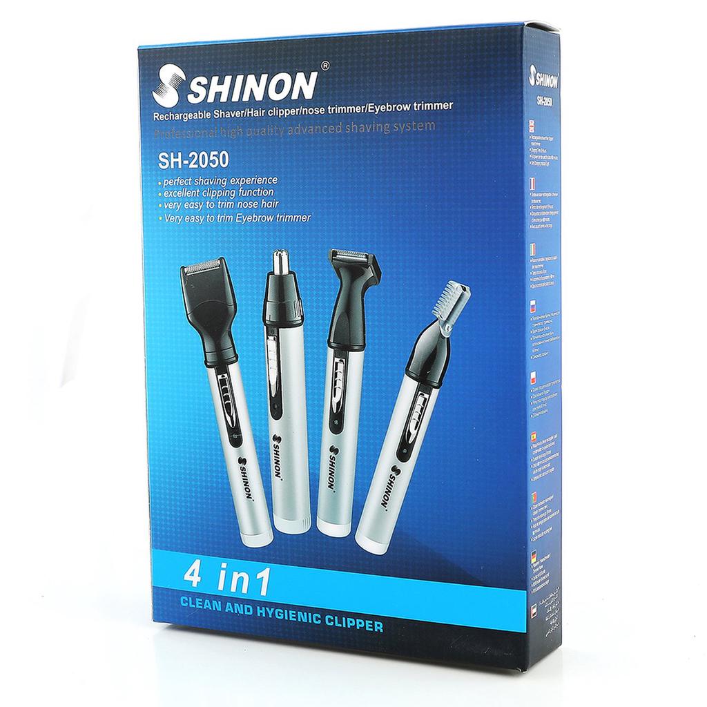 Buy SHINON SH-2050 4 In 1 Rechargeable Nose Trimmer Hair Clipper Beard ...