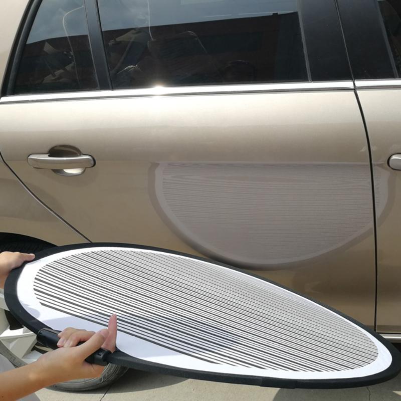 80cm Circular Striped Flexible Foldable PDR Lined Light Reflector Board ...