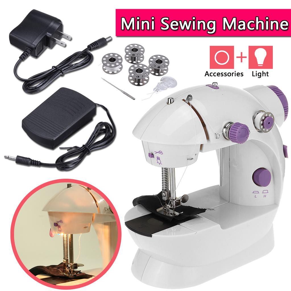 Mini Portable Handheld sewing machines Stitch Sew needlework Cordless ...