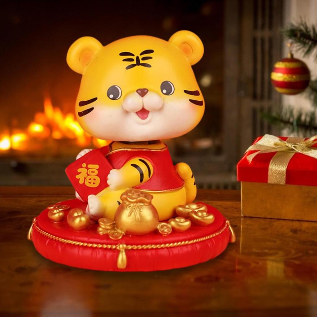 Cheap Tiger Miniature Figurine 2022 New Cute Micro Landscaping Garden ...
