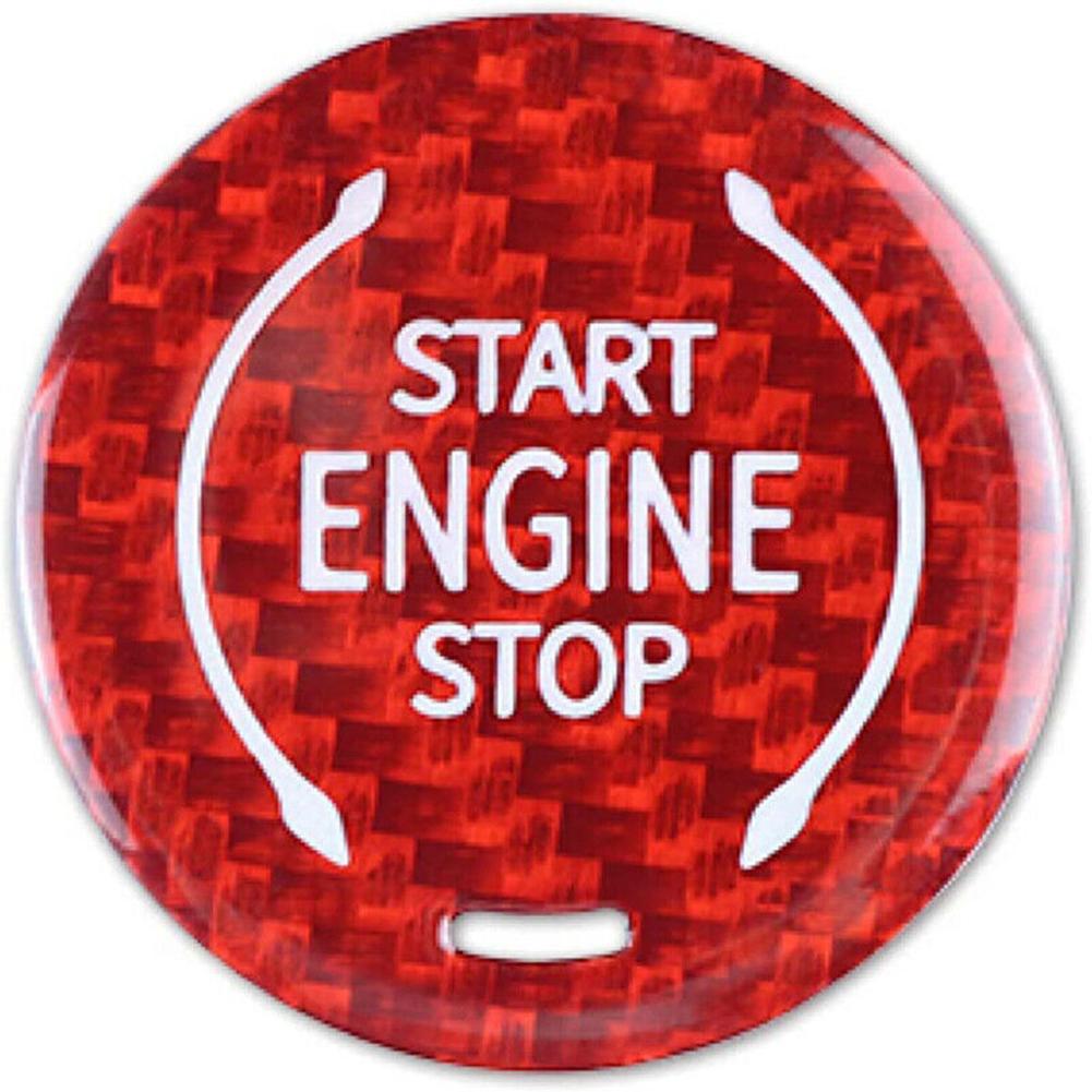 Carbon Fiber Start Stop Button Auto 26mm Accessories uygun fiyatlı ...