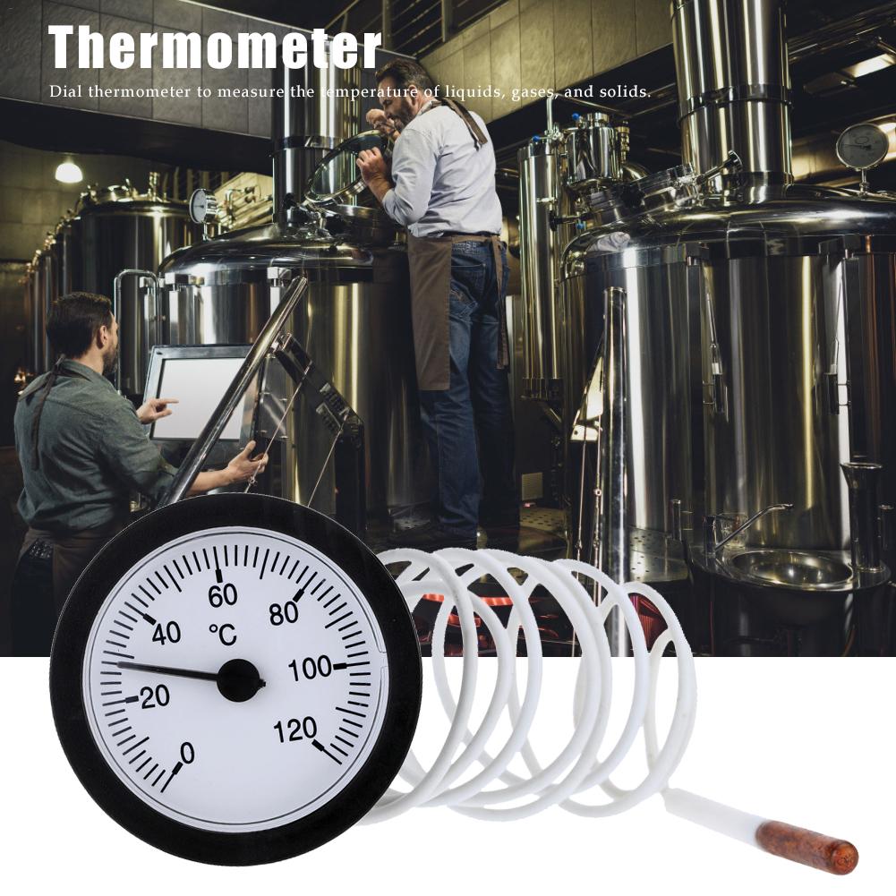 Round Dial Thermometer with Sensor Capillary Boiler for Indoor Brewing ...