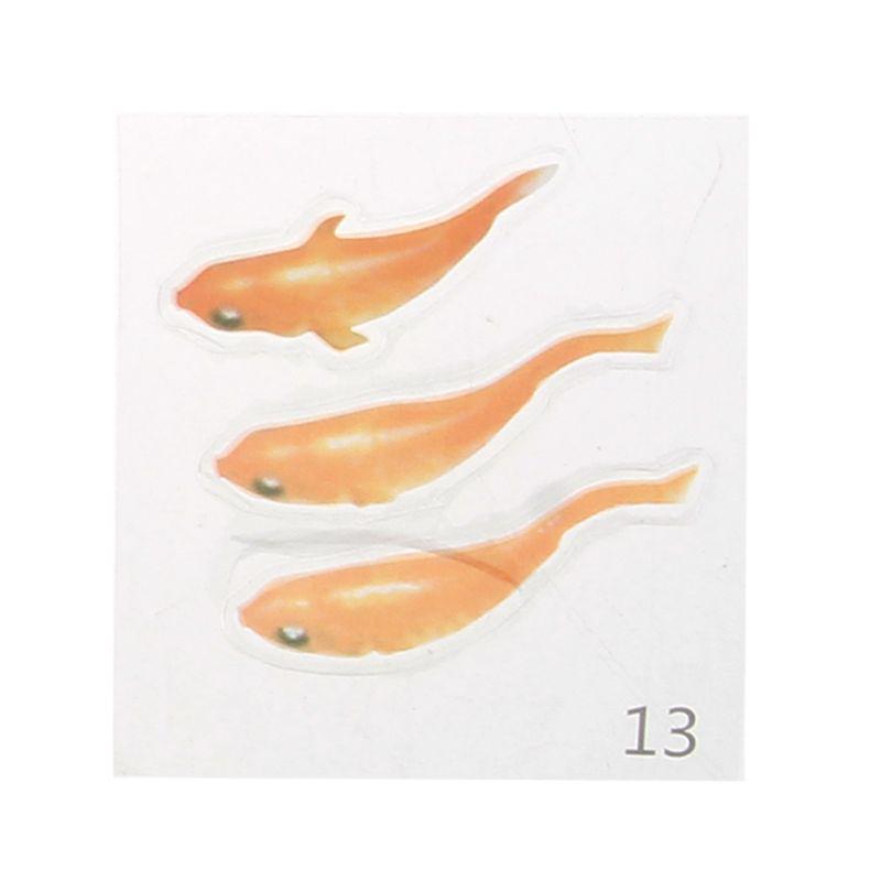 Buy 3D Real Goldfish Clear Film Sticker Resin DIY Water-Like Painting ...