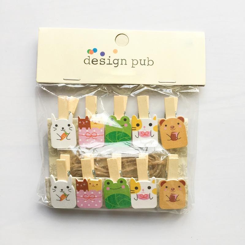 Buy Cute Wooden Clip Wedding Clip Photo Wall Clip Photo Clip Message ...